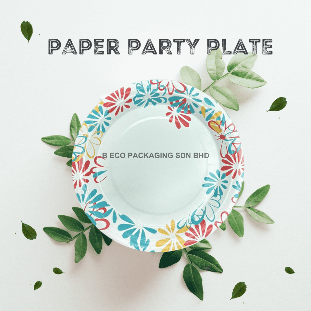 Eco Disposable Party Paper Plate 9″